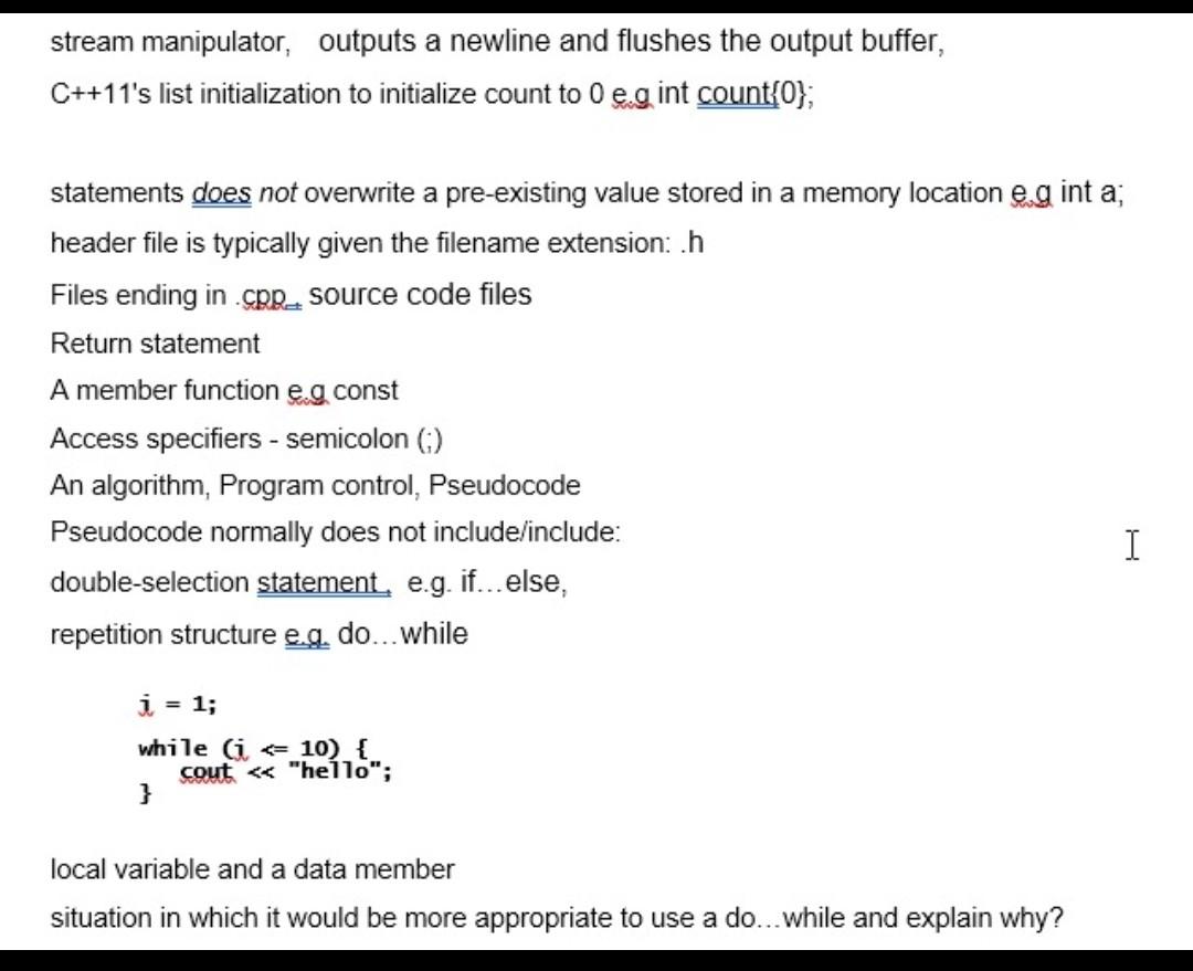 Solved stream manipulator, outputs a newline and flushes the | Chegg.com