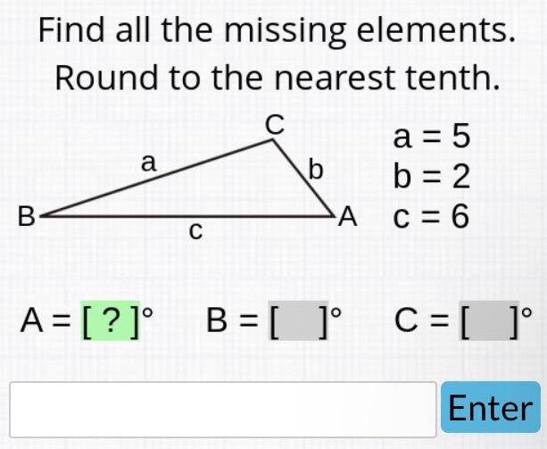 Solved B Find all the missing elements. Round to the nearest | Chegg.com