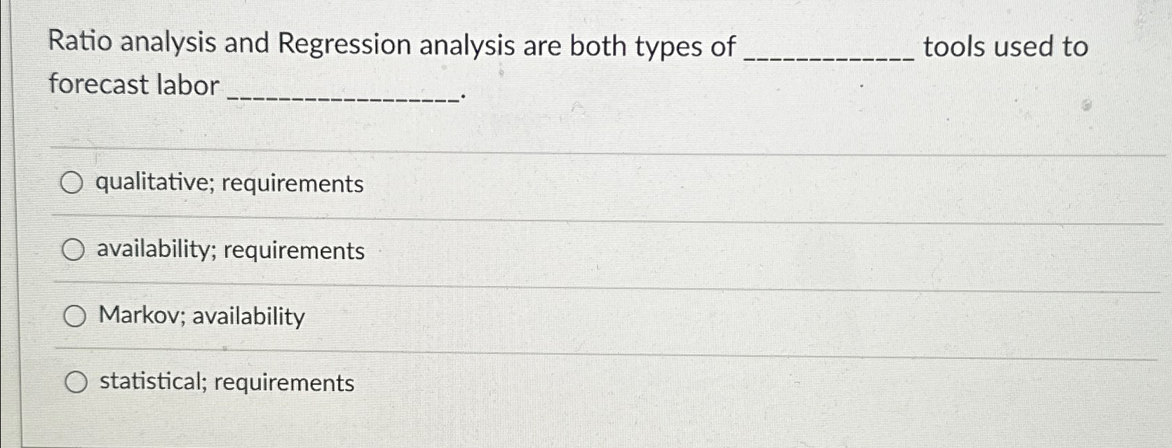 Solved Ratio Analysis And Regression Analysis Are Both Types