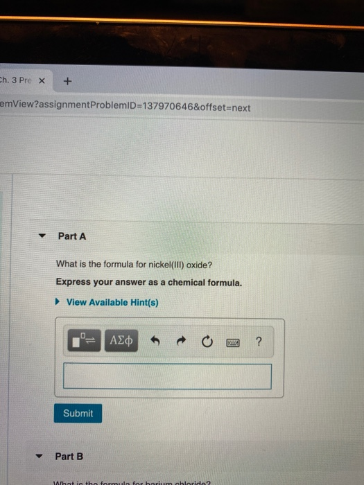 Solved Ch. 3 Pre x + emView?assignment | Chegg.com