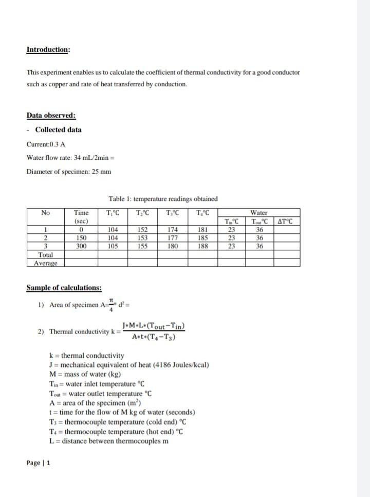 Solved Introduction: This experiment enables us to calculate | Chegg.com