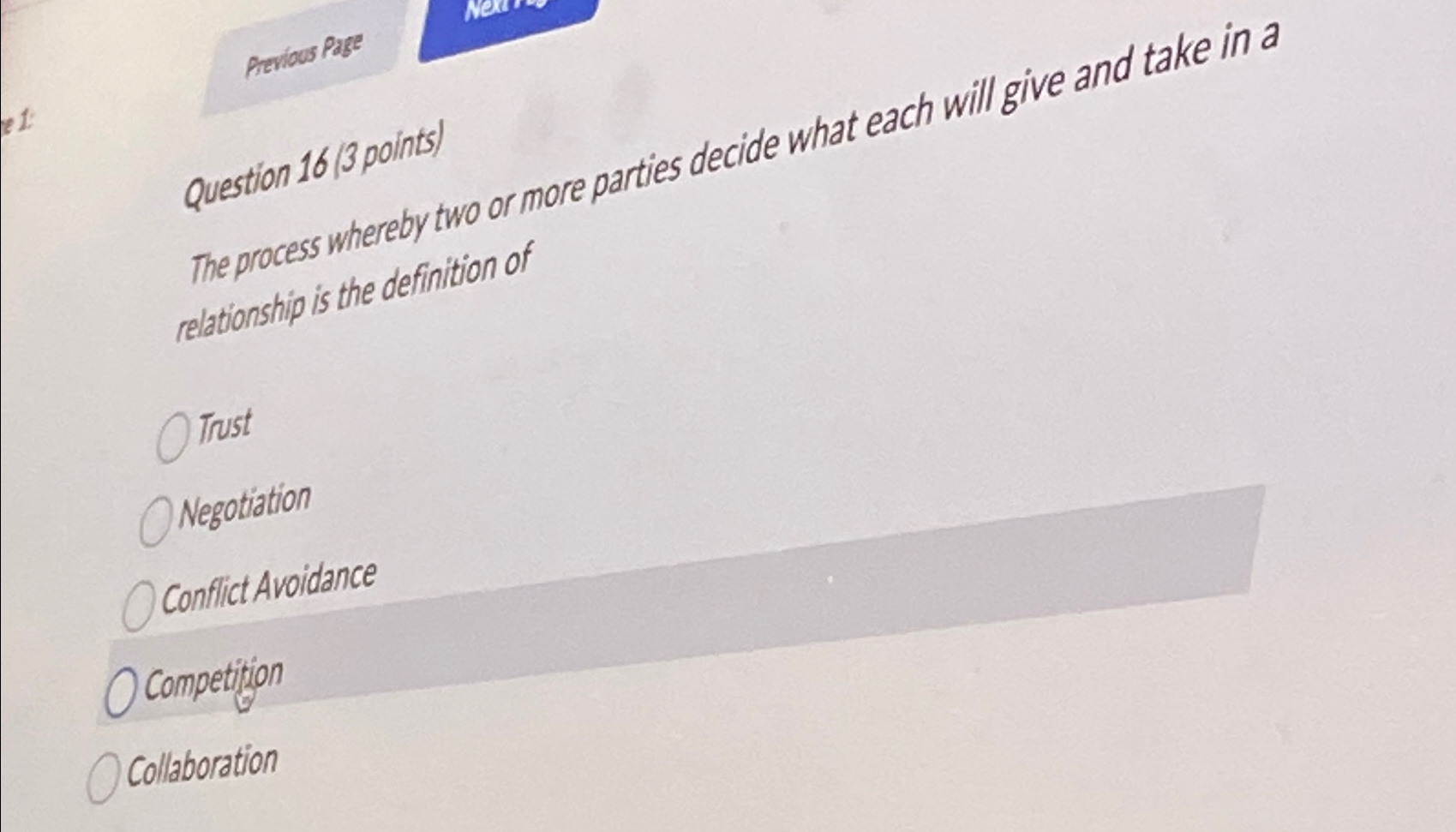 Solved Question 16 (3 ﻿points)The process whereby two or | Chegg.com