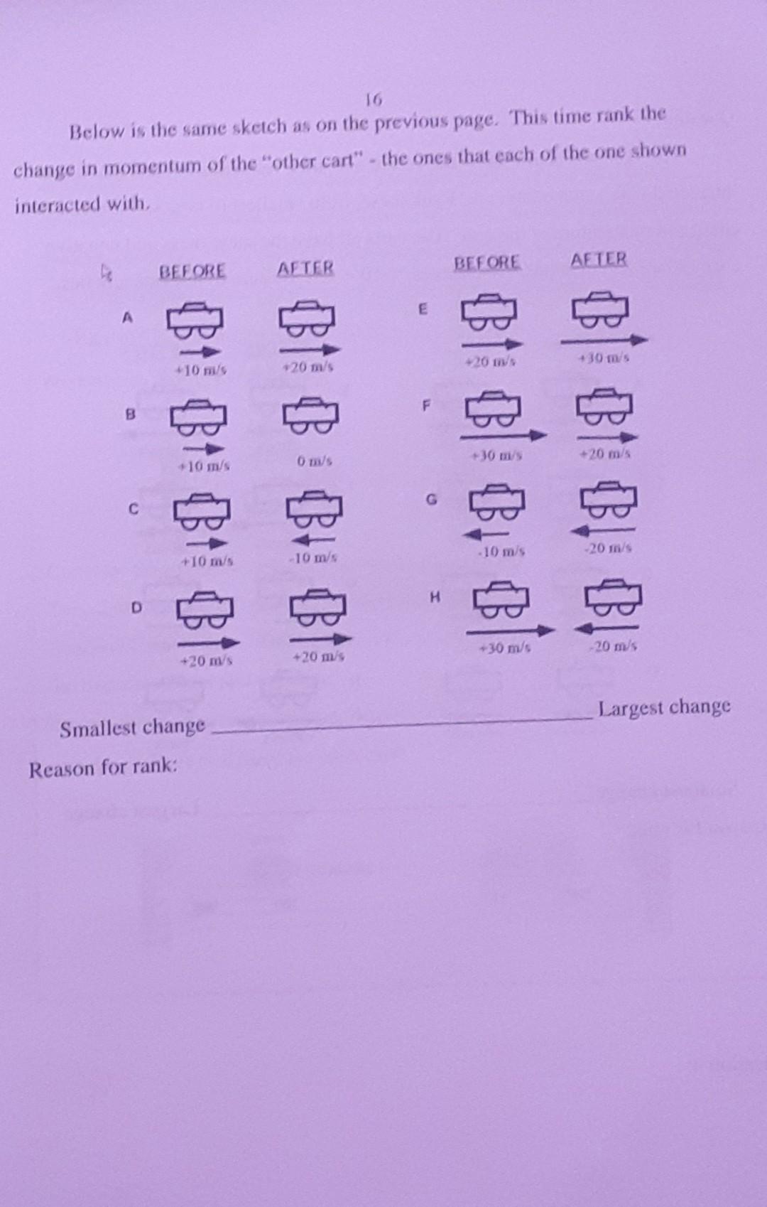 Solved 15 Question 3: The sketches below show the before and | Chegg.com