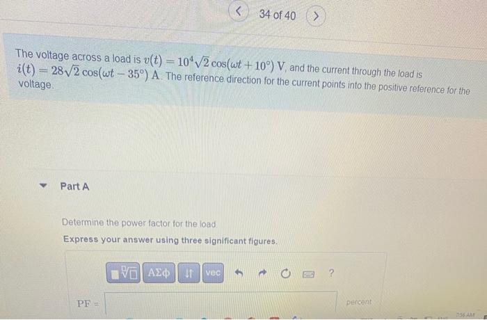 Solved Determine the apparent power. Express your answer | Chegg.com