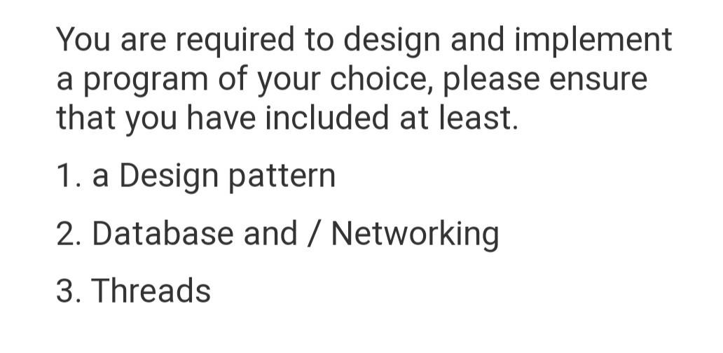 Solved You are required to design and implement a program of | Chegg.com