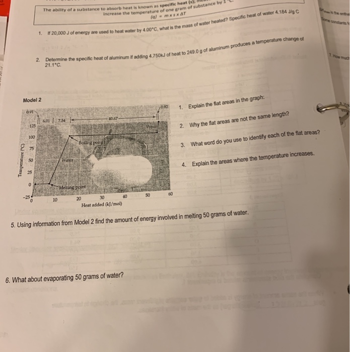 Solved The ability of a substance to absorb heat is known as | Chegg.com
