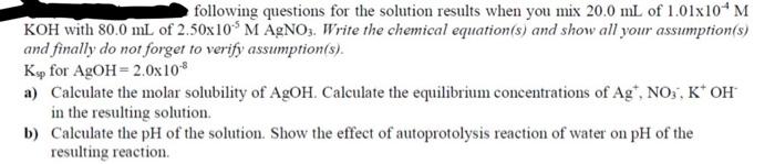 Solved Following Questions For The Solution Results When You 