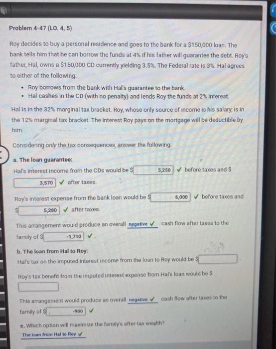 Solved Problem 4-47 (LO. 4,5) Roy decides to buy a personal | Chegg.com