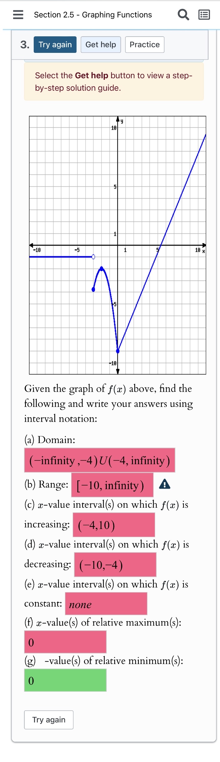 Solved Select the Get help button to view a step-by-step | Chegg.com