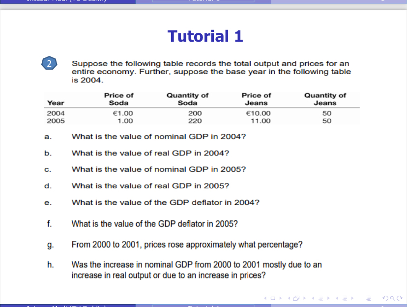 Solved Tutorial 1Suppose the following table records the | Chegg.com