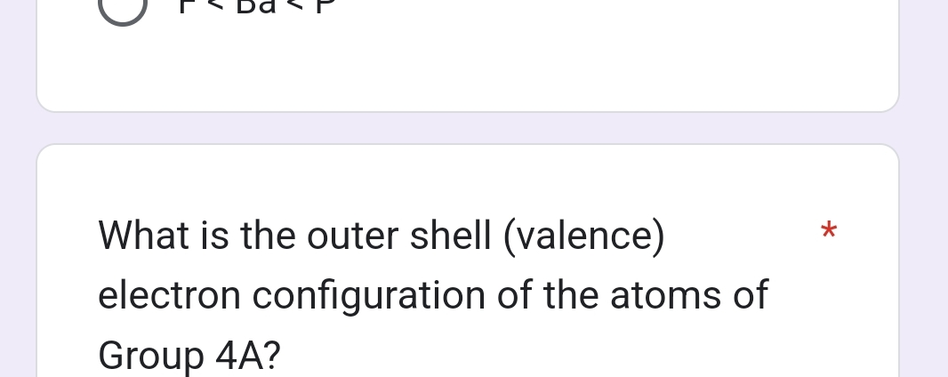 Solved What is the outer shell (valence) ﻿electron | Chegg.com