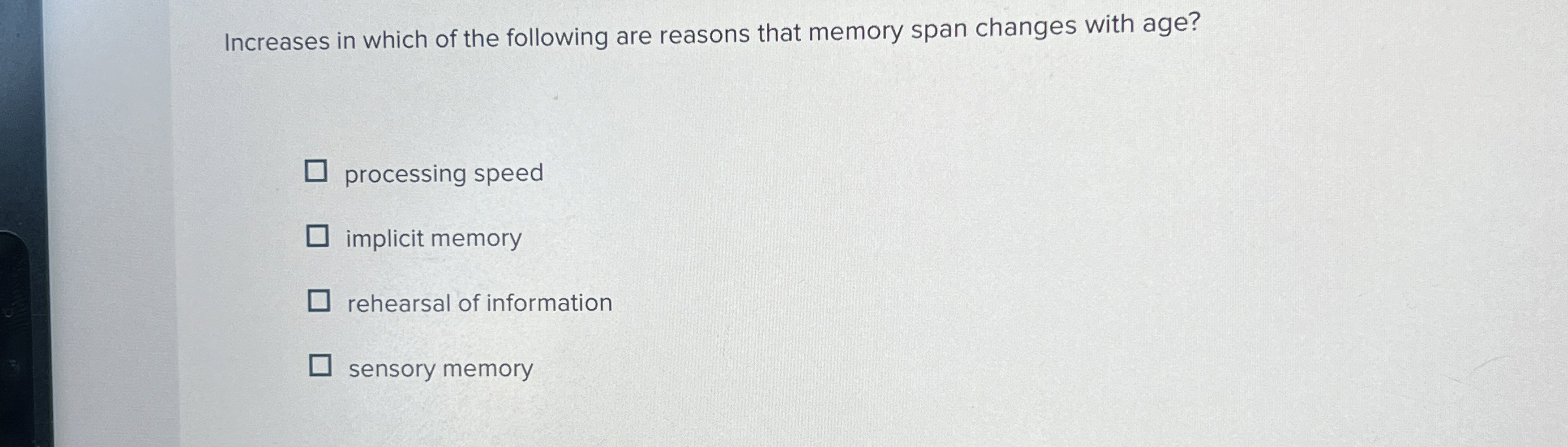 Solved Increases in which of the following are reasons that | Chegg.com