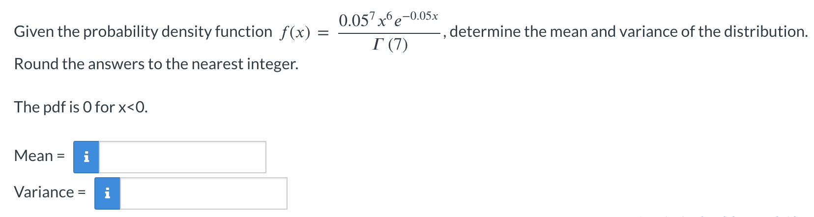Solved Given the probability density function | Chegg.com