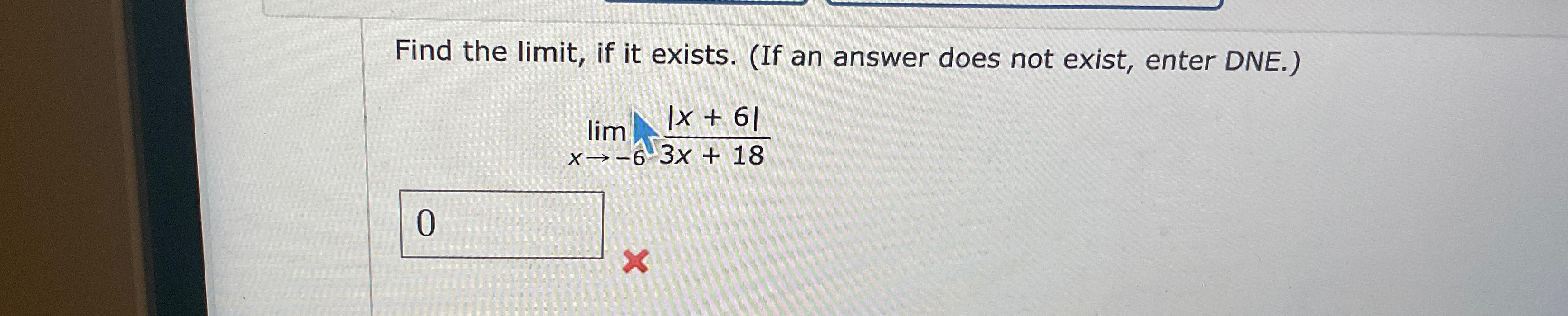 Solved Find the limit, ﻿if it exists. (If an answer does not | Chegg.com