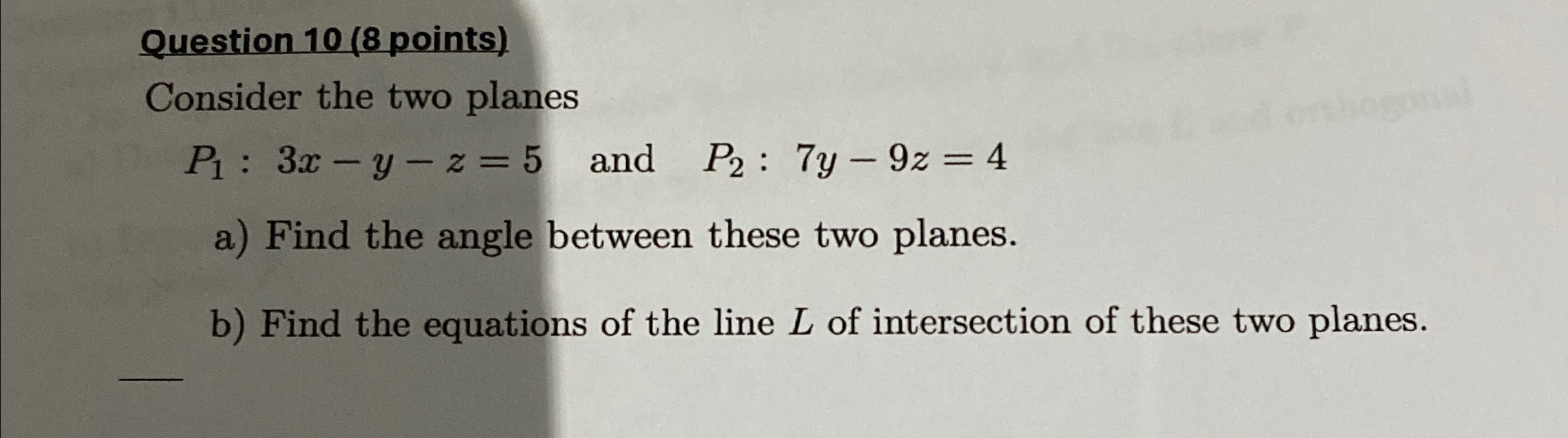 Solved Question 10 (8 ﻿points)Consider the two | Chegg.com