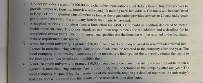 Solved For each of the following separate examples, | Chegg.com