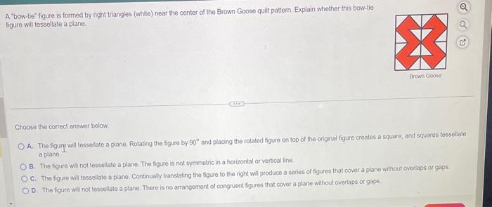 Solved A "bow-tie" figure is formed by right triangles | Chegg.com