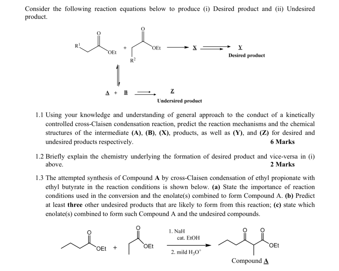 Solved Consider the following reaction equations below to | Chegg.com