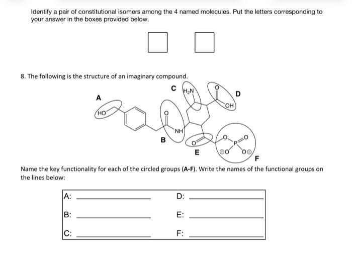 Solved Identify a pair of constitutional isomers among the 4 | Chegg.com