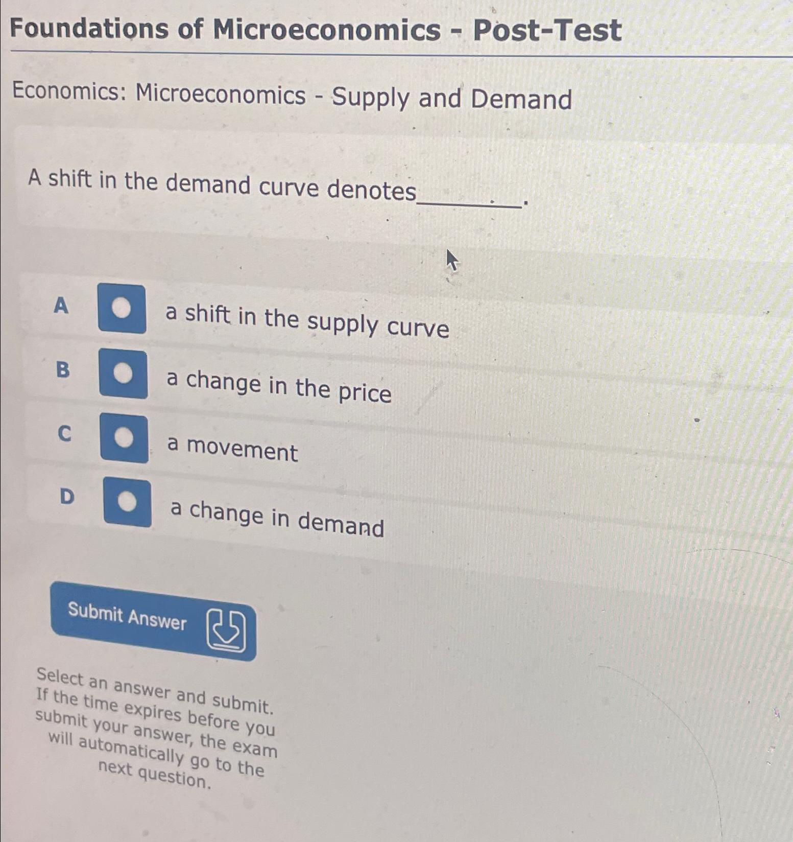 Solved Foundations of Microeconomics - ﻿Post-TestEconomics: | Chegg.com