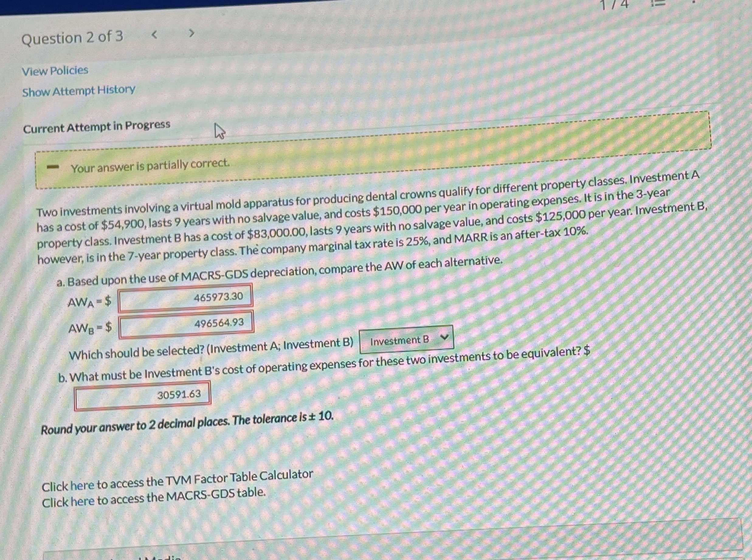 Solved Question 2 ﻿of 3View PoliciesShow Attempt | Chegg.com