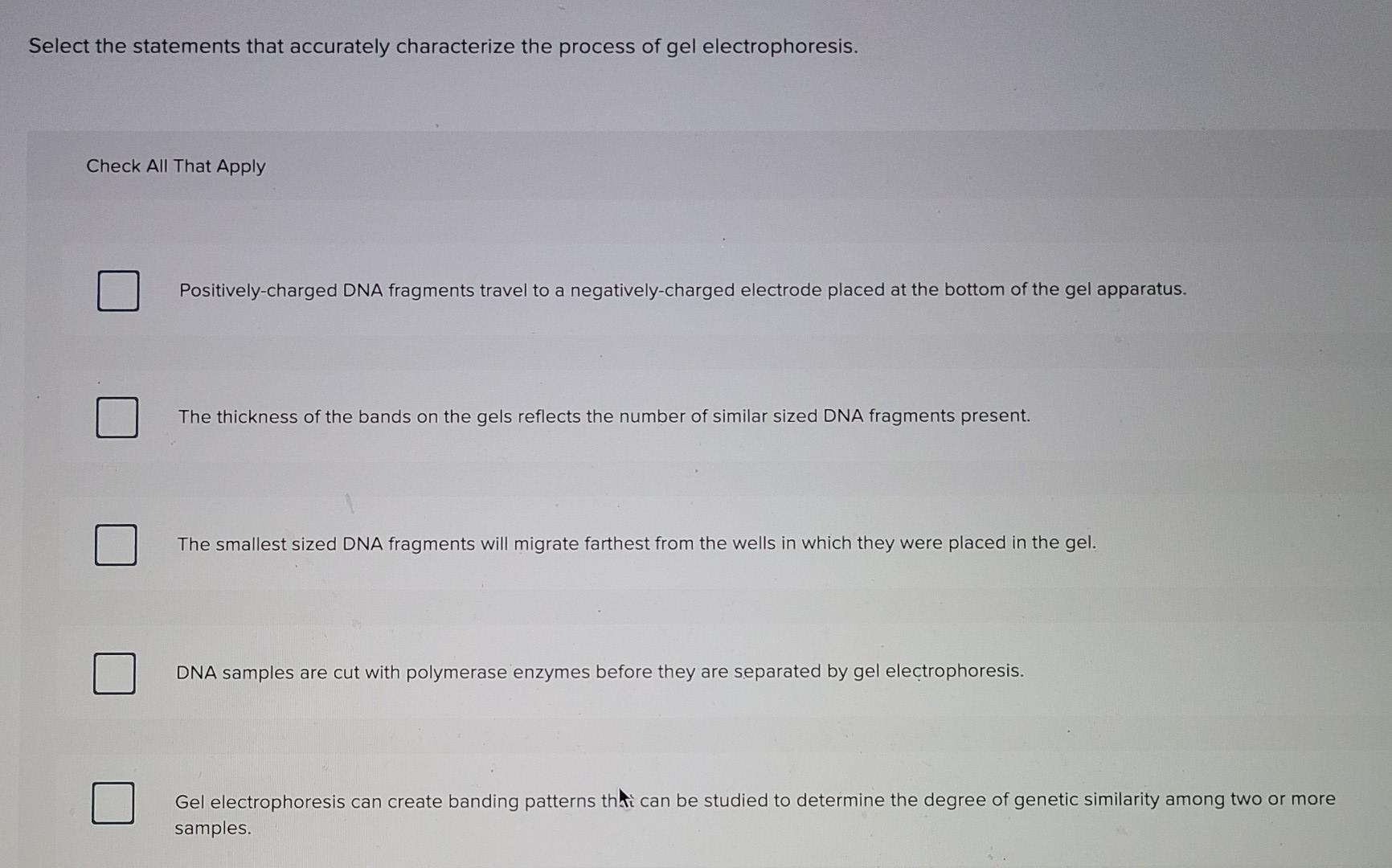 Solved select the statements that accurately characterize | Chegg.com