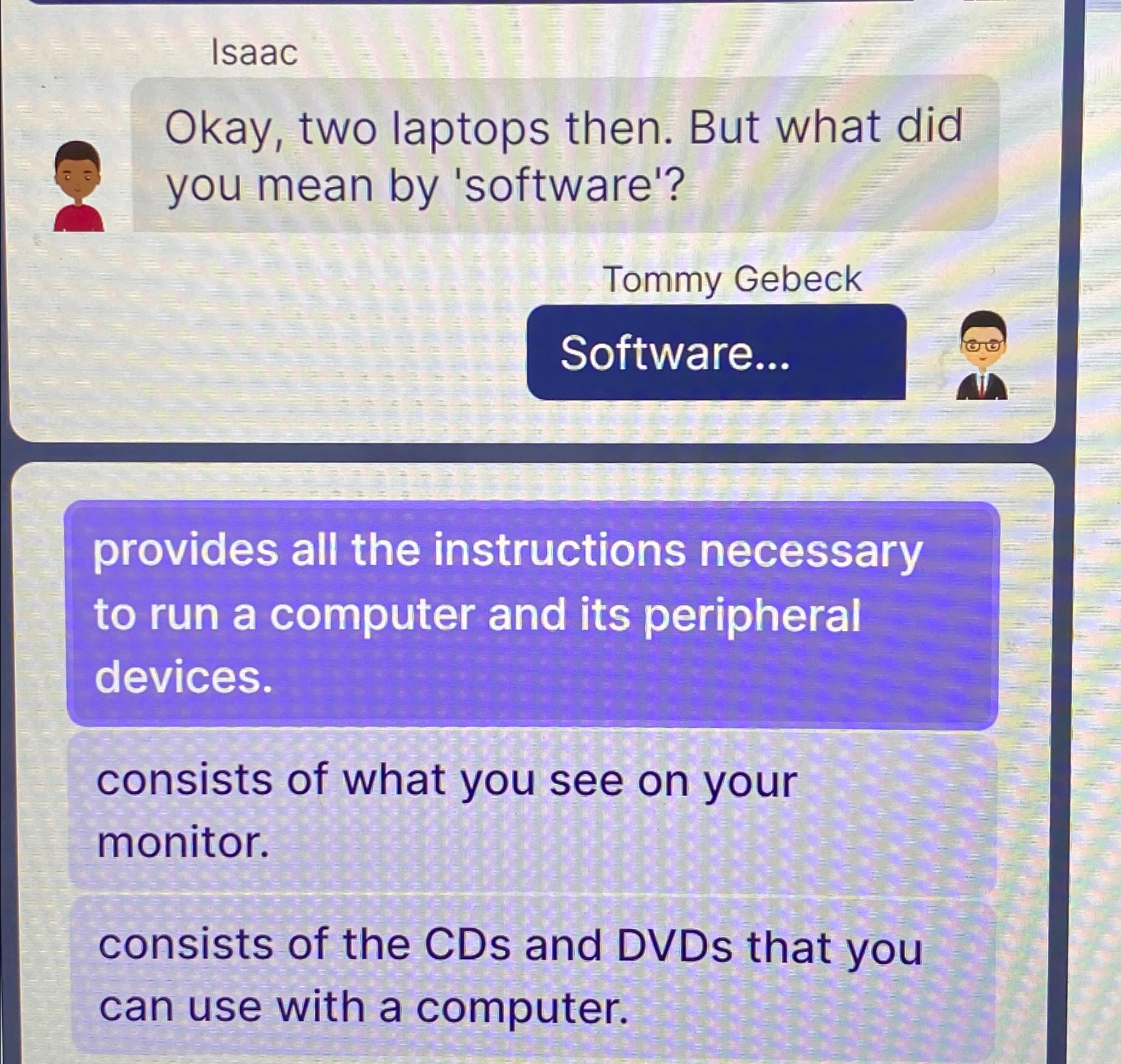 Solved IsaacOkay, two laptops then. But what did you mean by | Chegg.com
