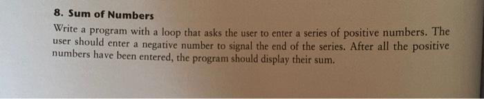 Solved Python Practice8 Write A Program With A Loop That 2072