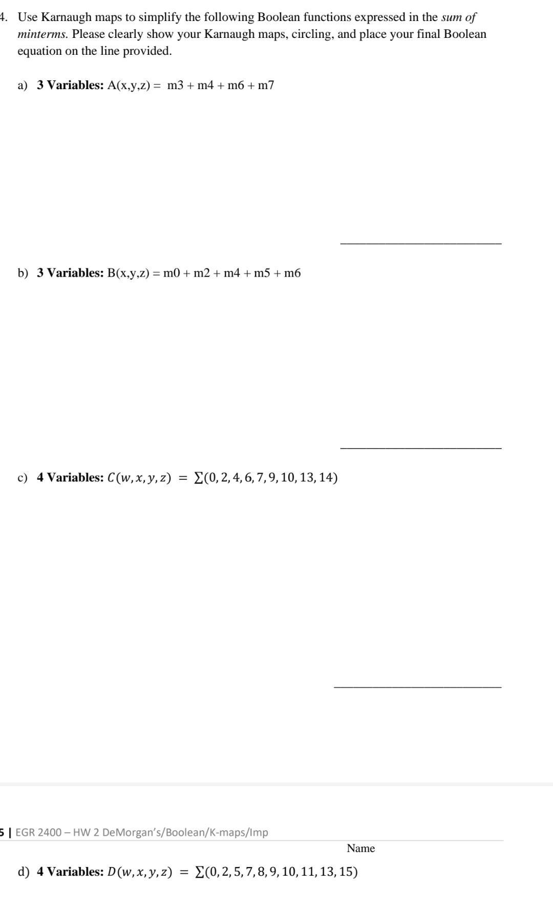 Solved 3. Implement the following expressions on the PLD | Chegg.com