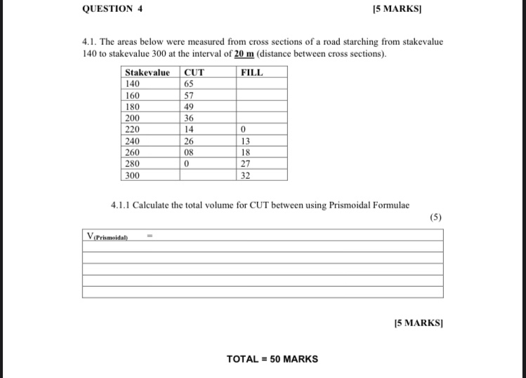 Solved Question 4 5 ﻿marks 41 ﻿the Areas Below Were 