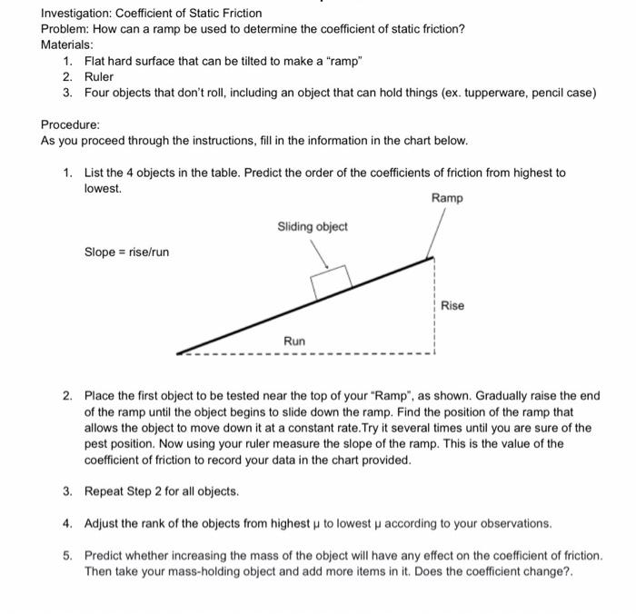 Solved QUESTIONS 1 AND 4 REQUIRE MATH THE PLATFORM/RAMP IS | Chegg.com