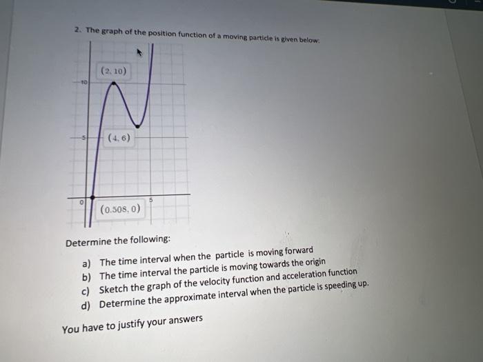 Solved 1. An object moves in a straight line according to | Chegg.com