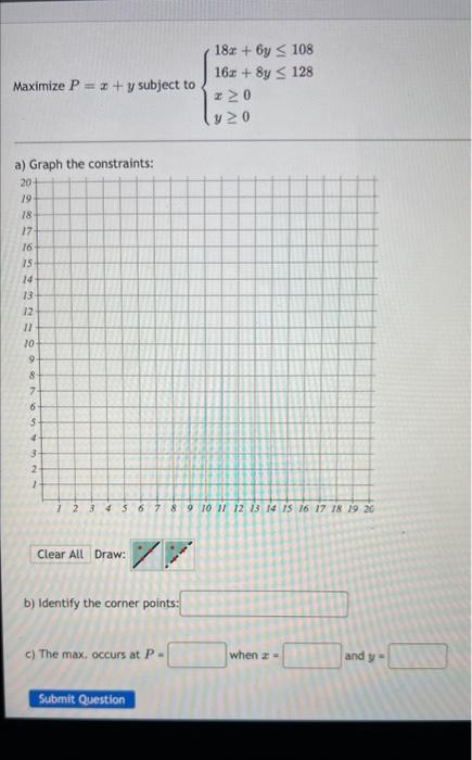 Solved Maximize P=x+y subject to | Chegg.com