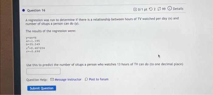 Solved Use exponential regression to find an exponential | Chegg.com