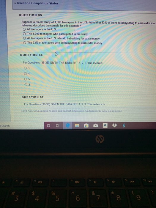 Solved Question Completion Status: QUESTION 35 Suppose a | Chegg.com