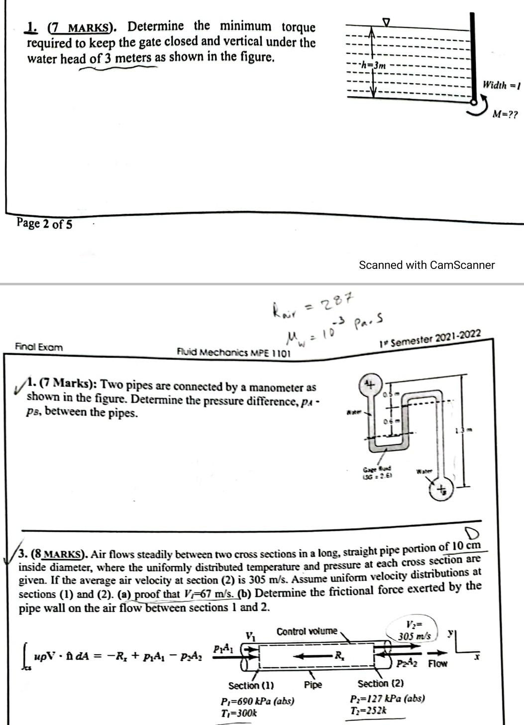 Solved 1. (7 MARKS). Determine the minimum torque required | Chegg.com