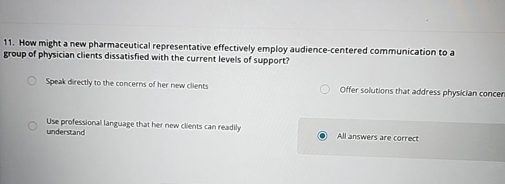Solved How might a new pharmaceutical representative | Chegg.com