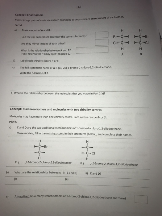 Solved Part 2 a) Construct two models of the compound | Chegg.com