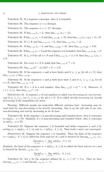 Solved please prove theorem 95 and 96 using definition 25 | Chegg.com