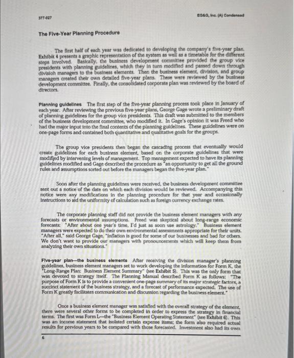 Solved EG\&G, Inc. (A) Condensed In 1974EG8G was enjoying | Chegg.com