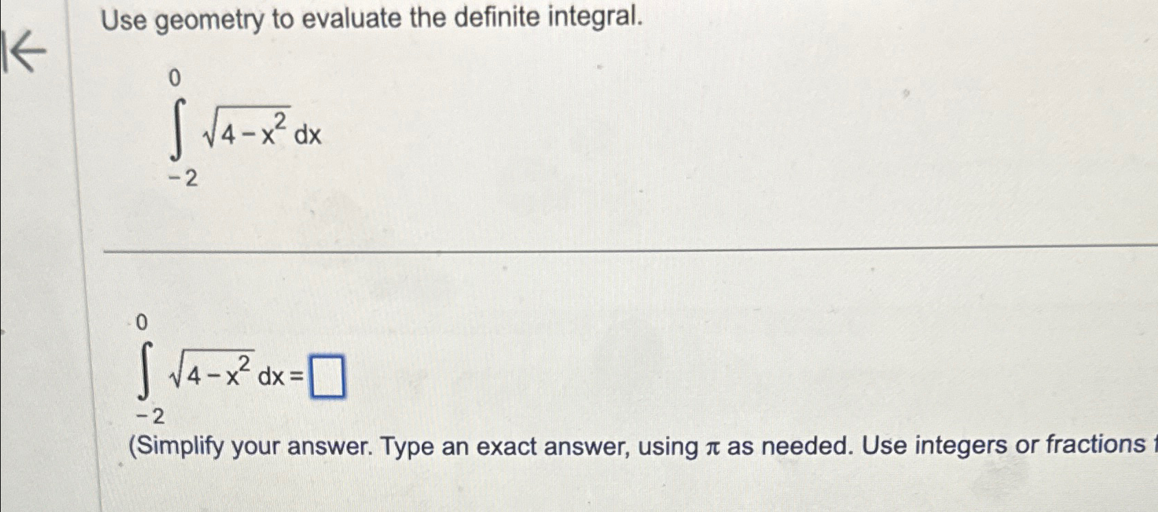 Solved Use geometry to evaluate the definite | Chegg.com