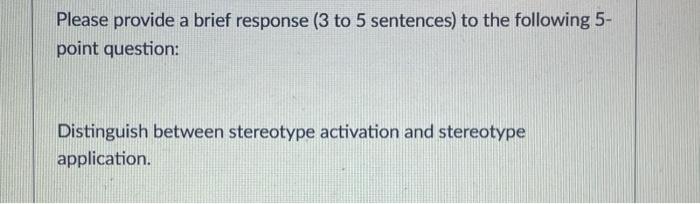 Solved Please provide a brief response ( 3 to 5 sentences) | Chegg.com