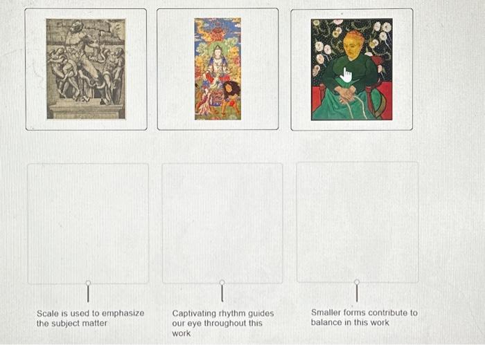 Scale is used to emphasize the subject matter | Chegg.com