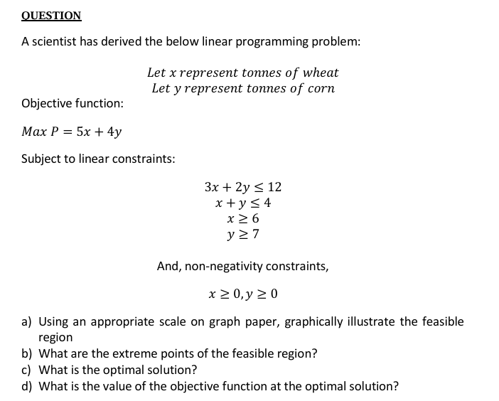 Solved OUESTIONA scientist has derived the below linear | Chegg.com