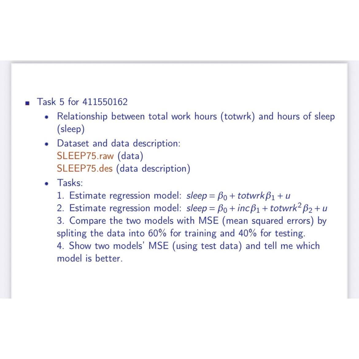 Task 5 ﻿for 411550162Relationship between total work | Chegg.com