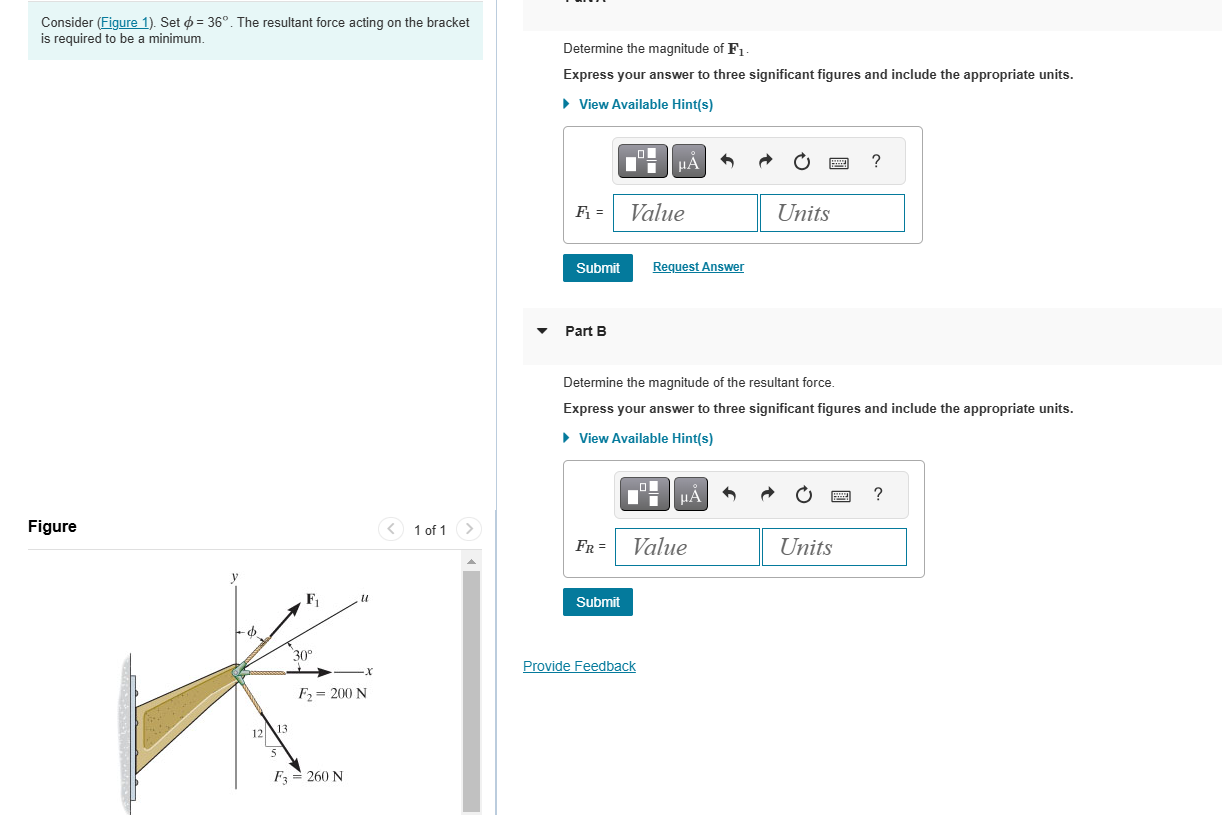 Solved Consider (Figure 1). ﻿Set \( \phi=36^{\circ} \). ﻿The | Chegg.com