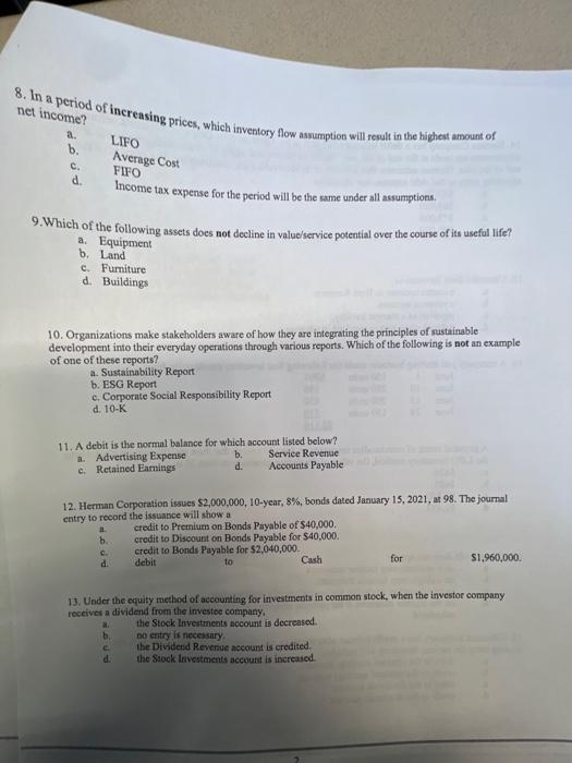 Solved Part I: Multiple-choice problems (40 points; 2 points | Chegg.com