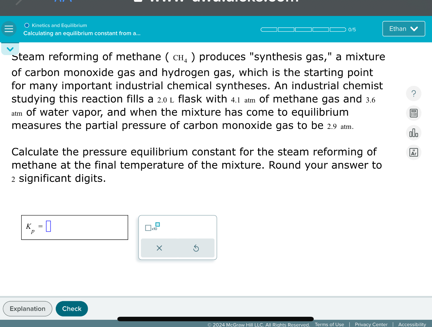 Solved Kinetics and EquilibriumCalculating an equilibrium | Chegg.com