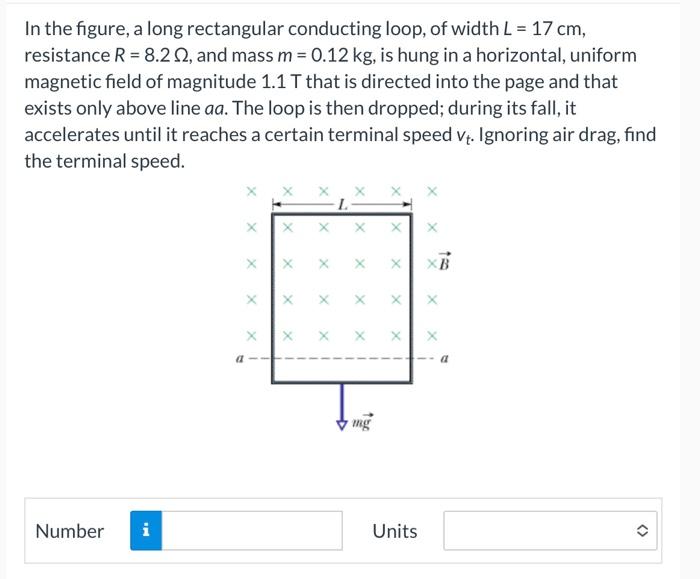 Solved In the figure, a long rectangular conducting loop, of | Chegg.com