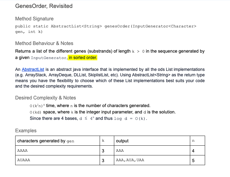 Solved import input.InputGenerator;import | Chegg.com